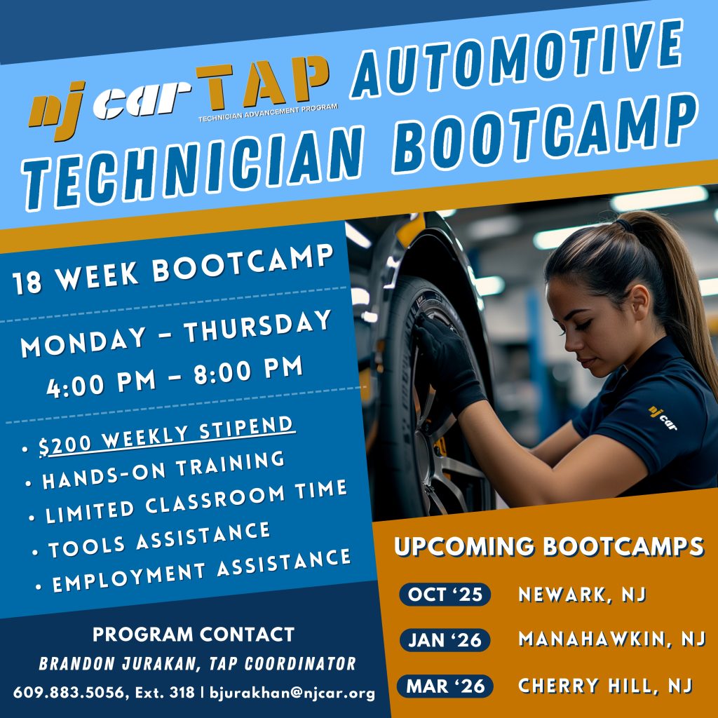 NJ CAR Technician Advancement Program (TAP) - New Jersey Coalition of ...